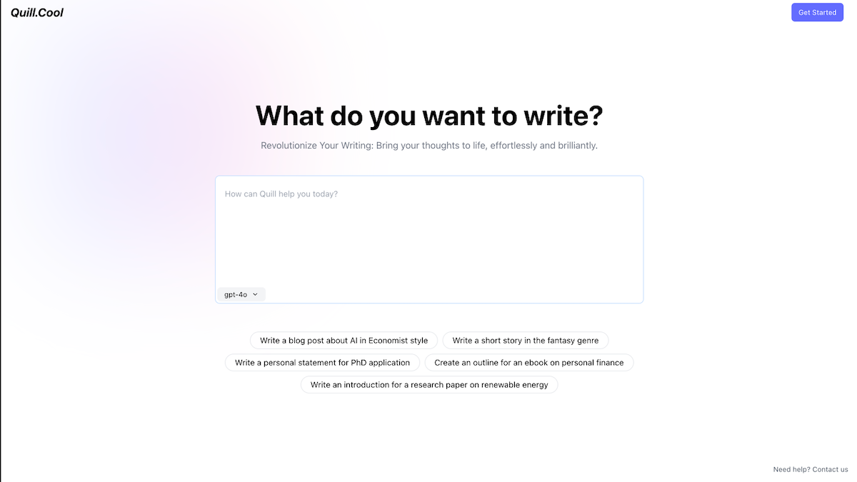 Quill.Cool - Advanced AI Writing Tool